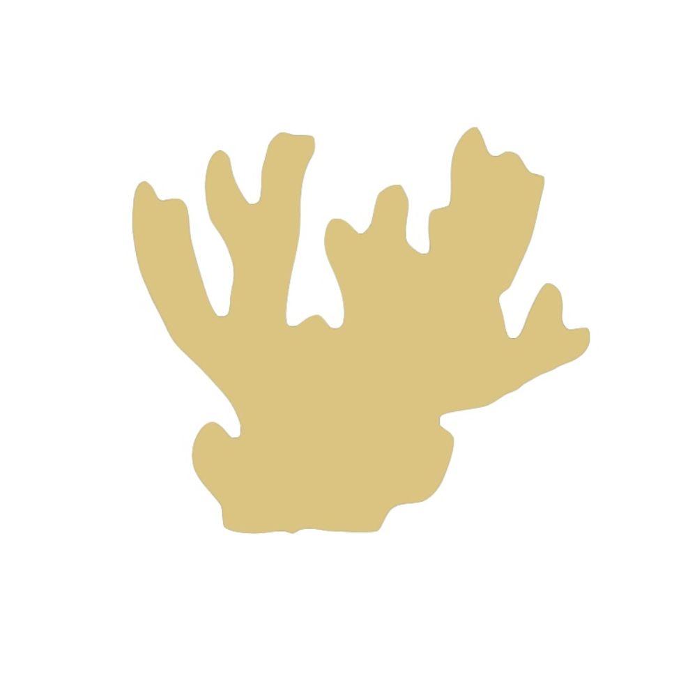 Basic Shape Sea Coral MDF Cutout Silhouette - Unfinished For DIY ...