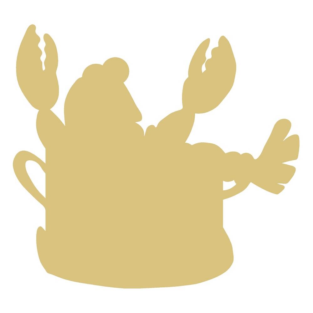 Basic Shape Crawfish MDF Cutout Crawfish Silhouette - Unfinished For D ...