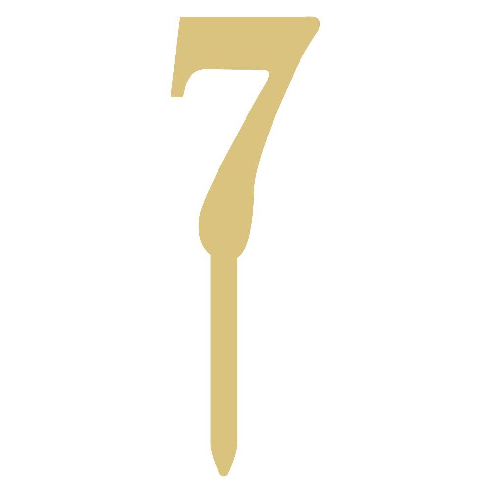 Basic Shape 7 MDF Cutout Number Seven - Unfinished For DIY – Diverse ...