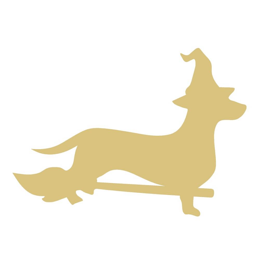 Basic Shape Dachshund MDF Cutout Silhouette Style 4 - Unfinished For D ...