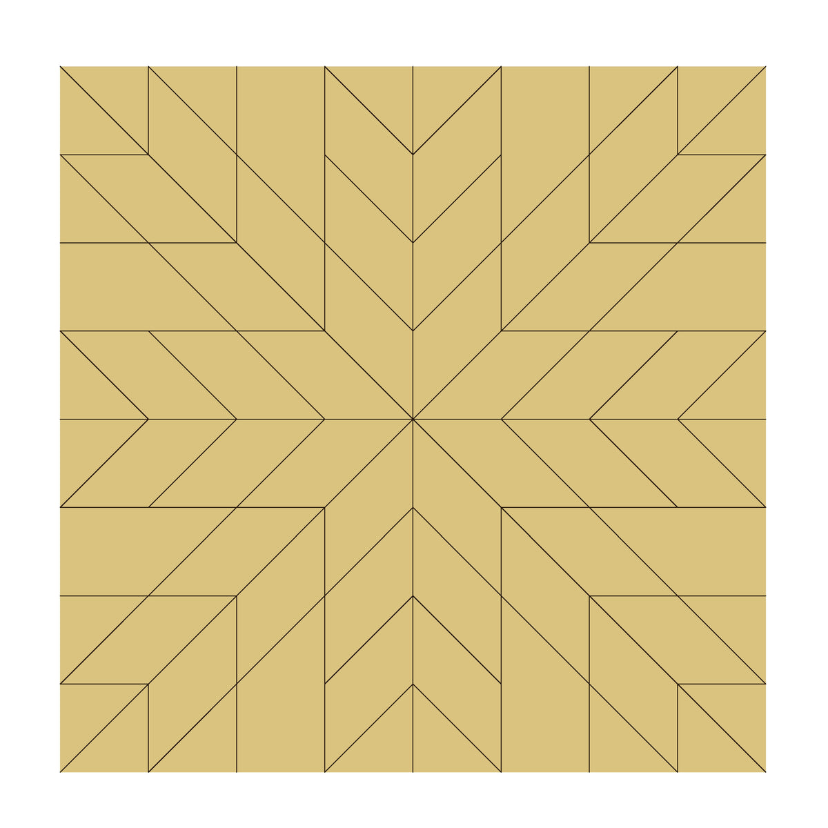 Square Barn Quilt Design by Line Unfinished Wood Cutout Style 25 ...