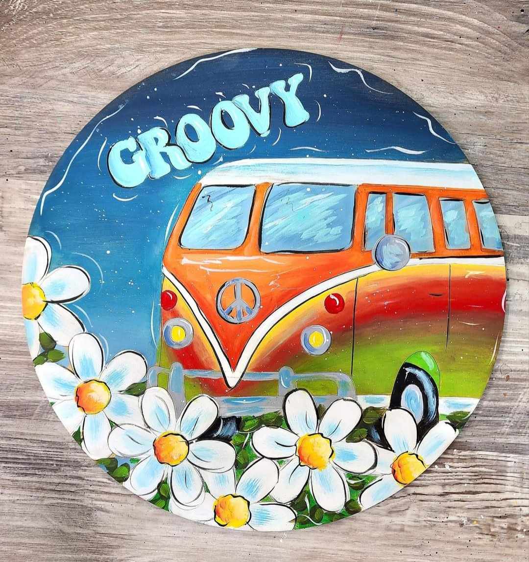 Groovy Design By Line Unfinished Wood Cutout Style 1 – Diverse Woodworking