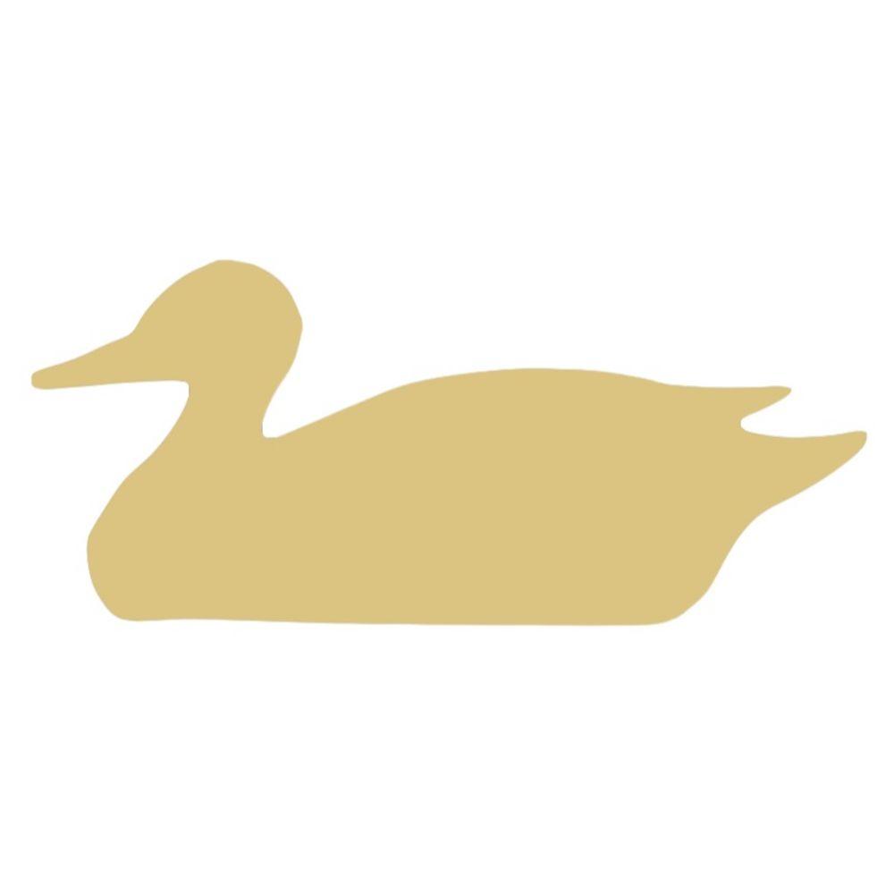 Basic Shape Duck MDF Cutout Duck Silhouette Style 3 - Unfinished For D ...