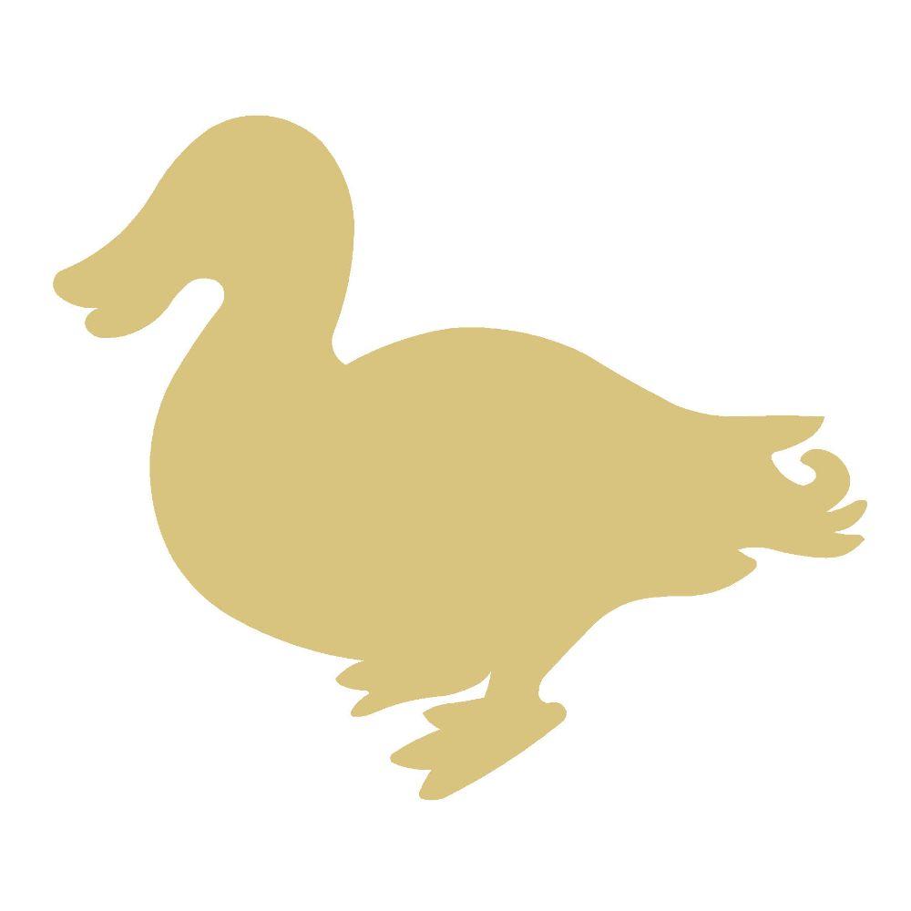 Basic Shape Duck MDF Cutout Silhouette - Unfinished For DIY – Diverse ...
