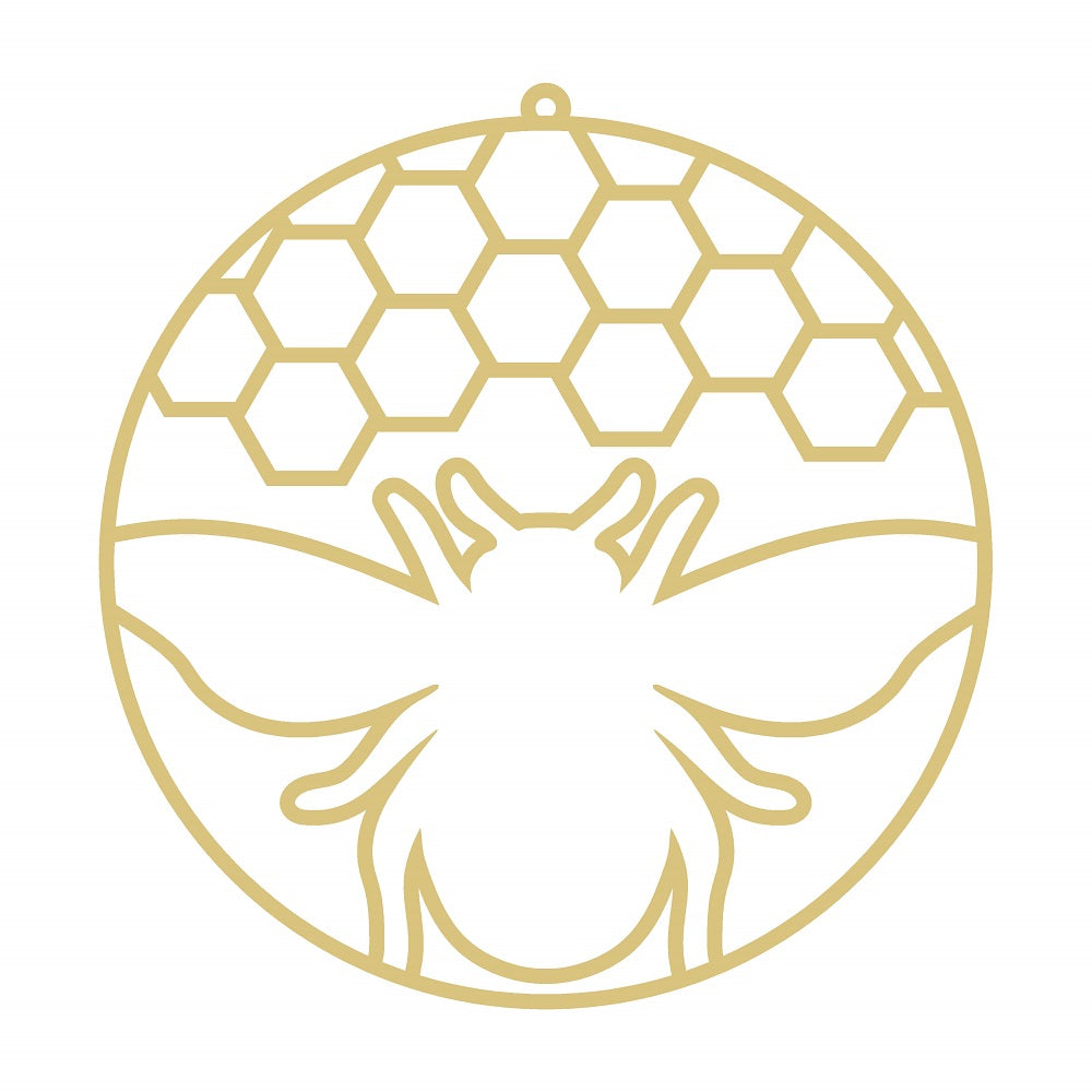 Laser Cut Bee Unfinished Wood Cutout Style 7 Art 1 – Diverse Woodworking