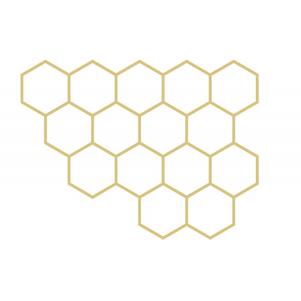 Basic Shape Honeycomb MDF Cutout Hexagon Pattern - Unfinished For DIY ...