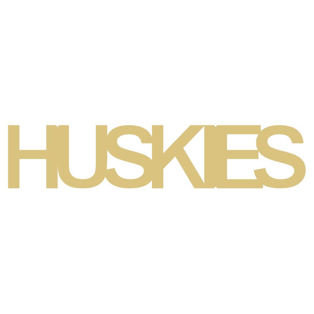 Basic Shape Word MDF Cutout Huskies Style 1 - Unfinished For DIY ...
