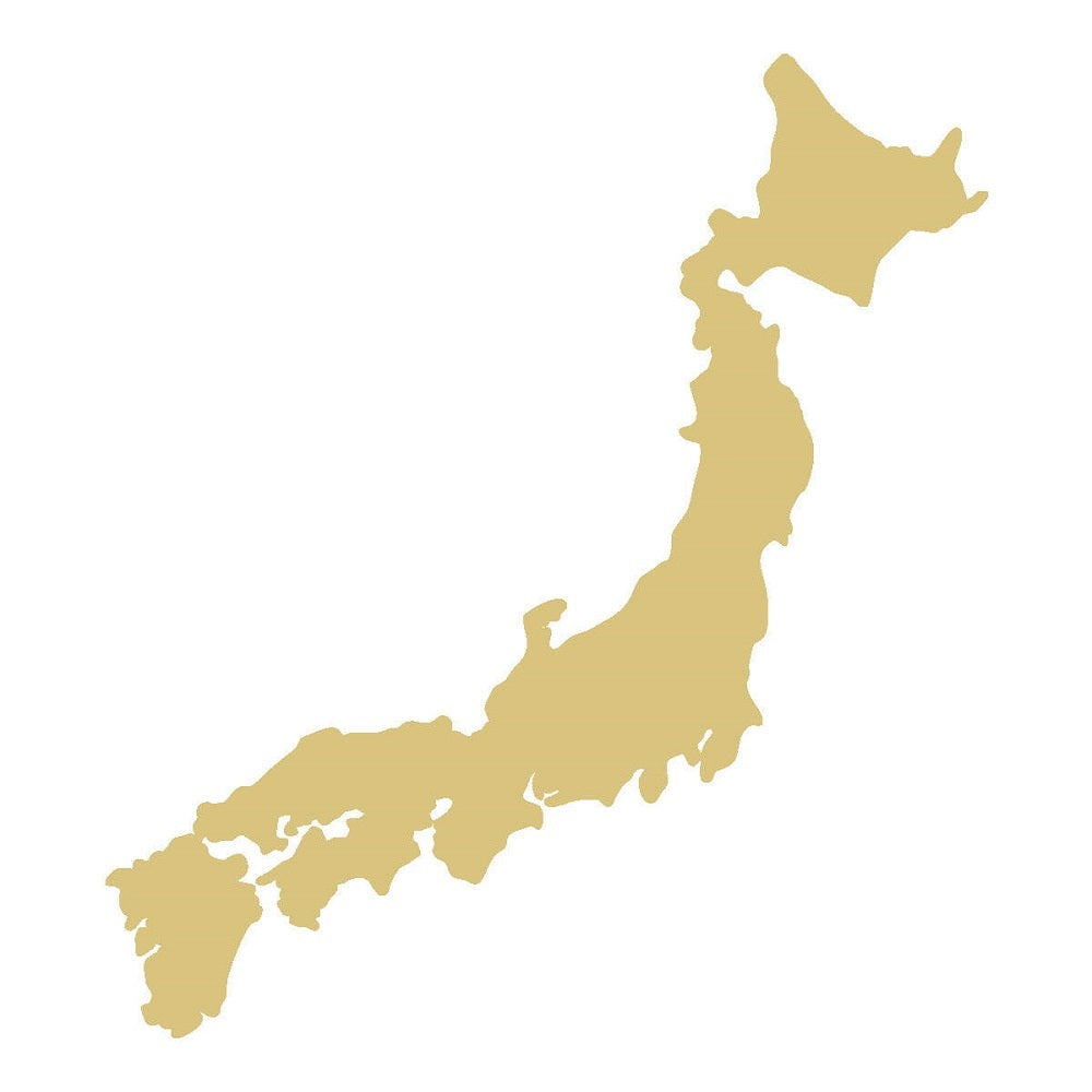 Basic Shape Japan MDF Cutout Map Silhouette - Unfinished For DIY ...
