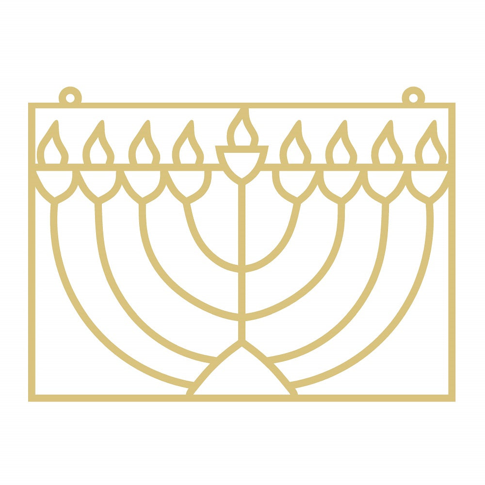 Laser Cut Menorah Unfinished Wood Cutout Style 2 Art 1 – Diverse ...