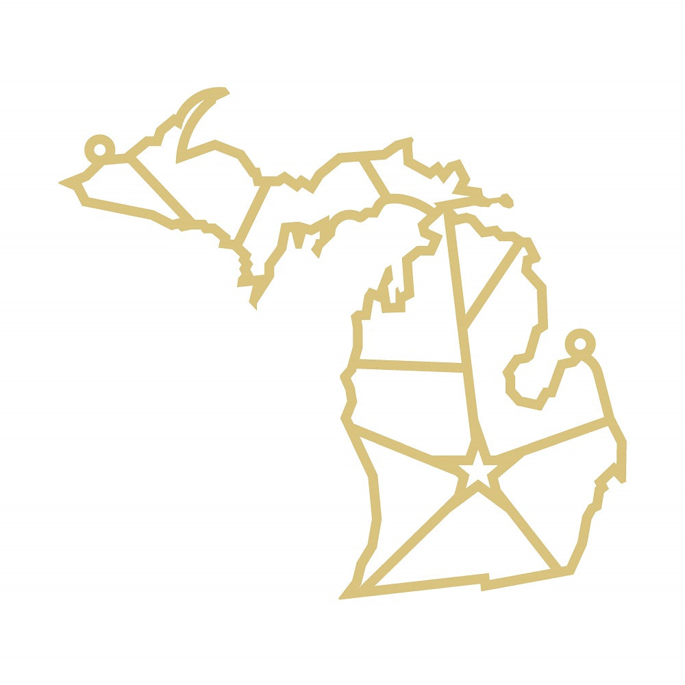 Laser Cut Michigan Unfinished Wood Cutout Style 4 Art 1 – Diverse ...