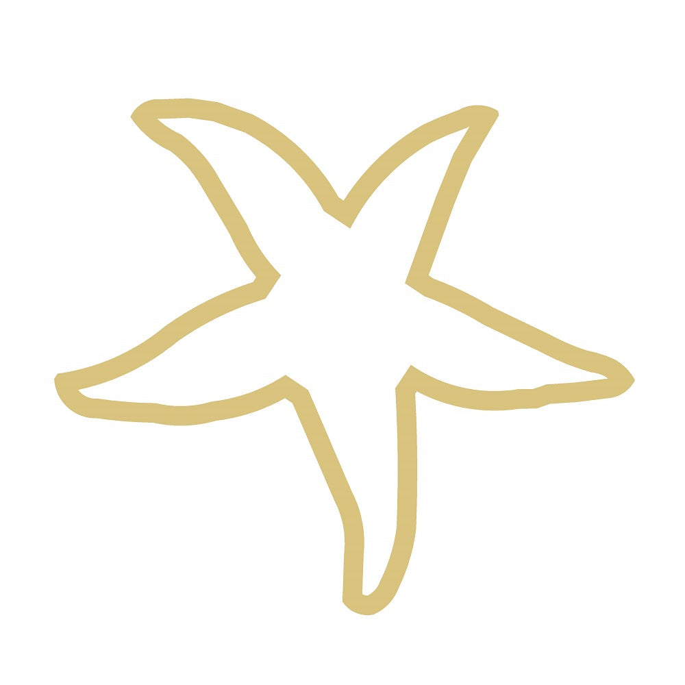Laser Cut Starfish Unfinished Wood Cutout Style 1 Art 1 – Diverse ...