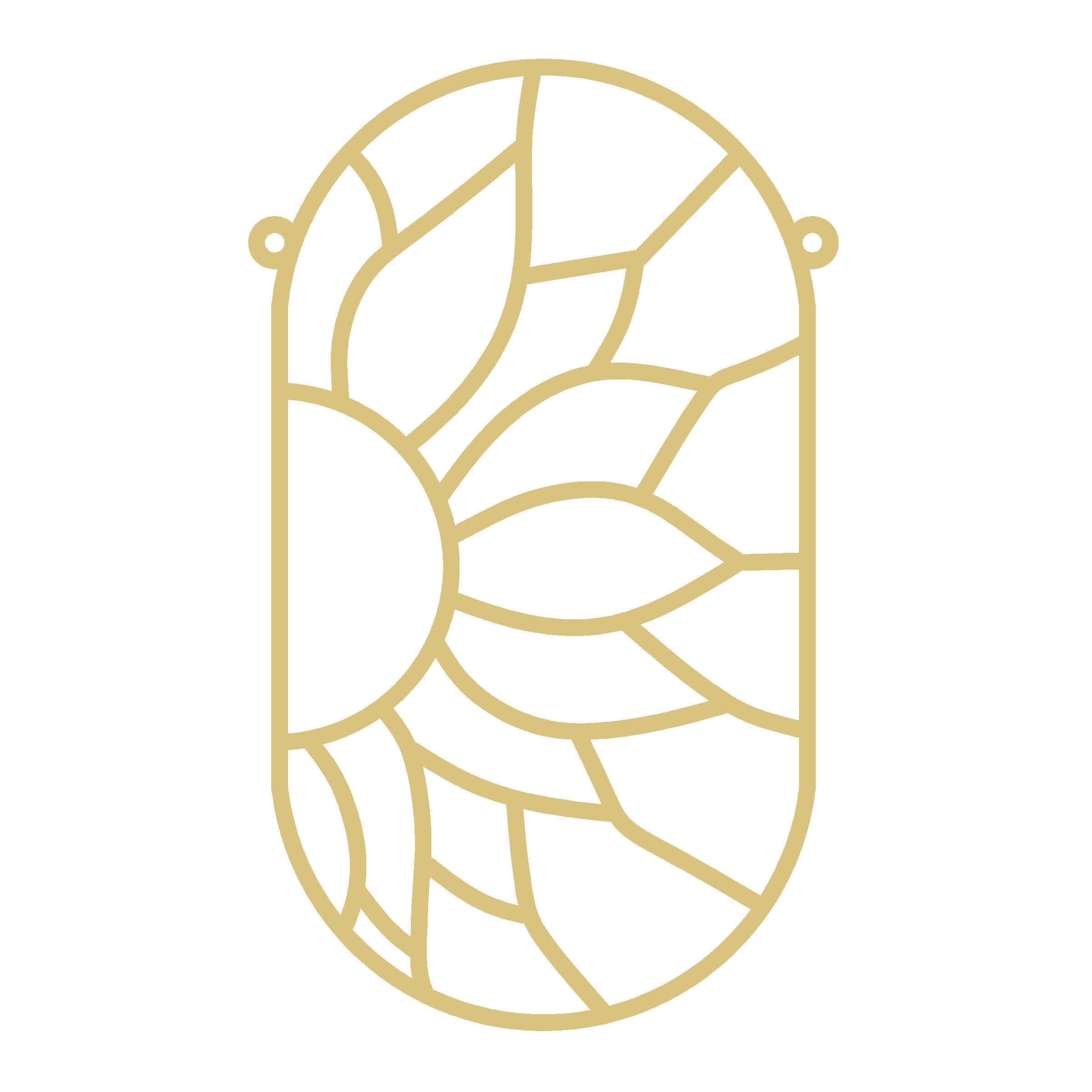 Sun Faux Stained Glass MDF Cutout Frame - Unfinished For DIY – Diverse ...