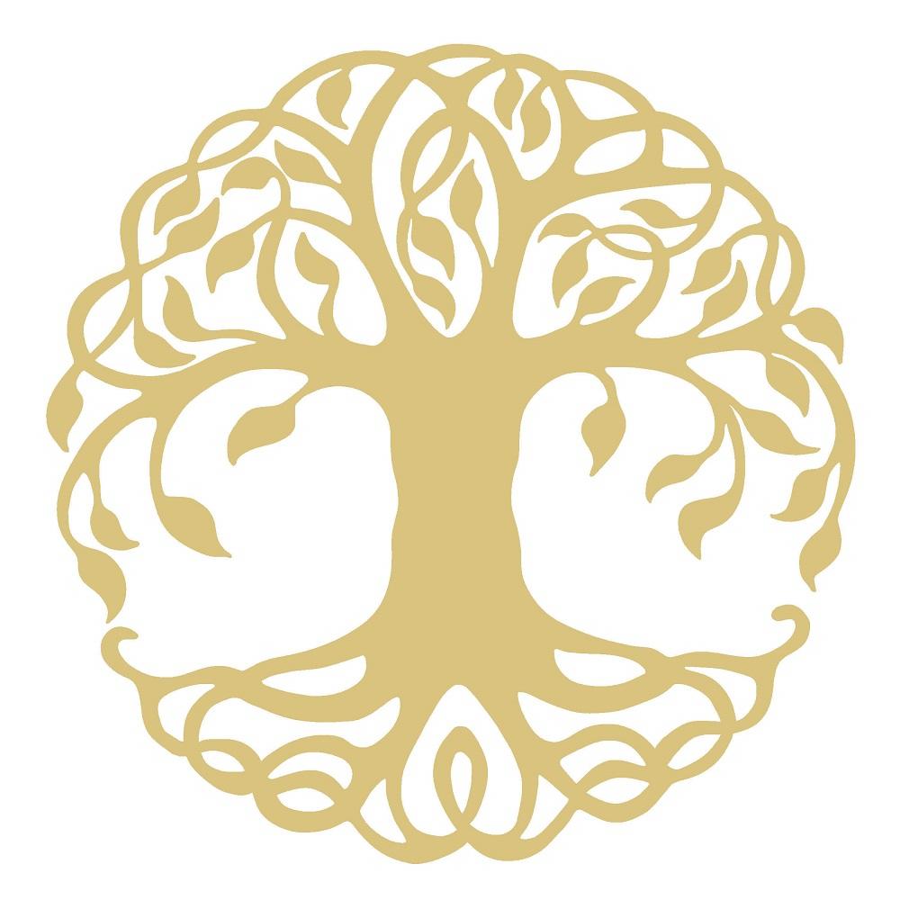 Basic Shape Round MDF Cutout Tree Of Life - Unfinished For DIY ...