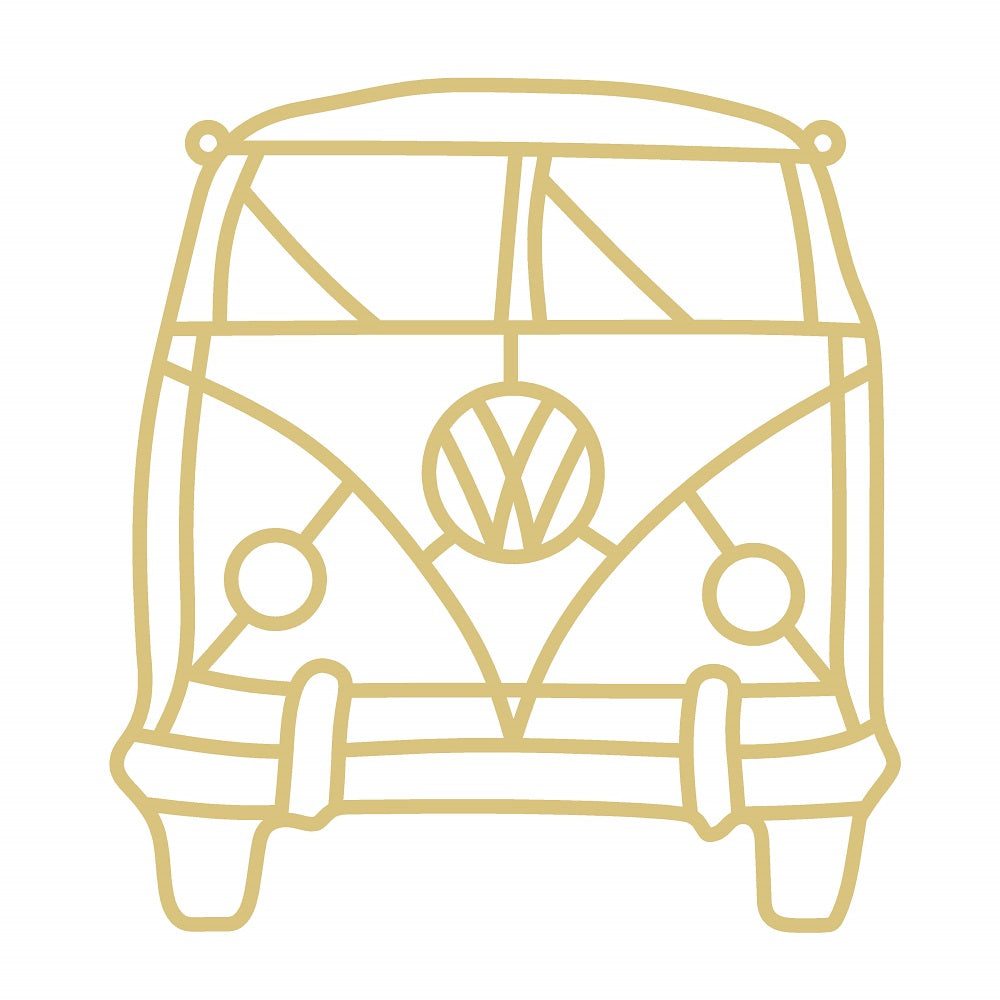 Laser Cut VW Van Unfinished Wood Cutout Style 1 Art 1 – Diverse Woodworking