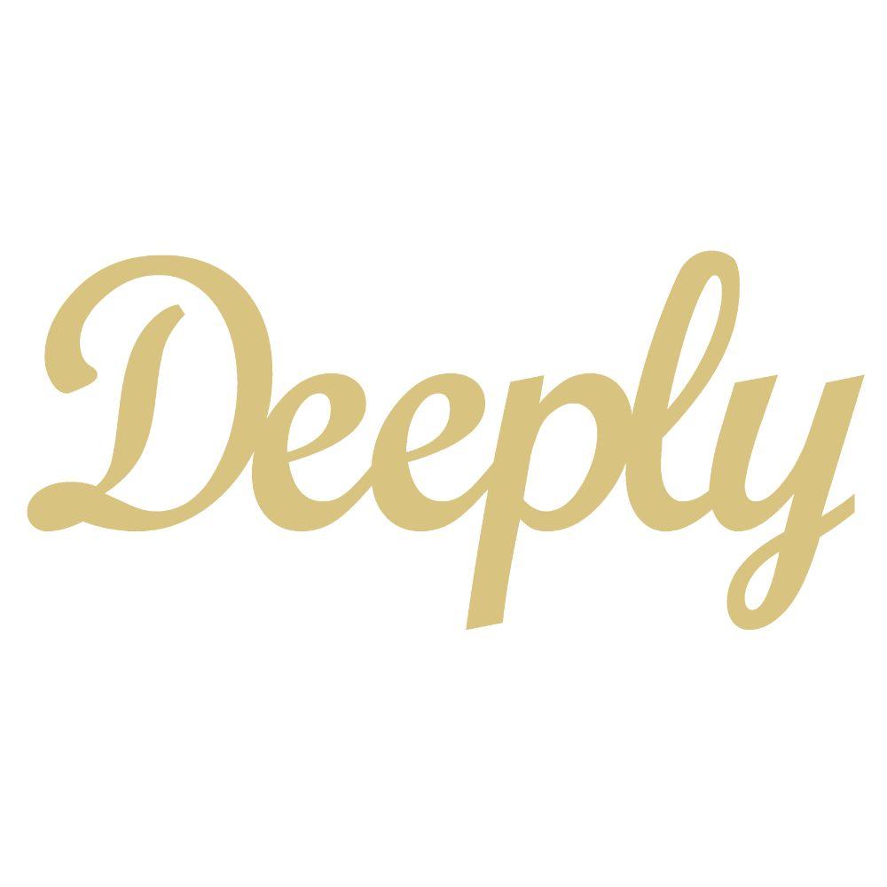Basic Shape Word MDF Cutout Deeply - Unfinished For DIY – Diverse ...