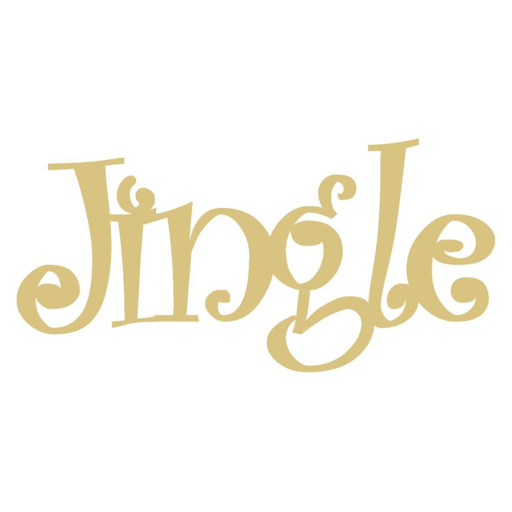 Basic Shape Word MDF Cutout Jingle - Unfinished For DIY – Diverse ...