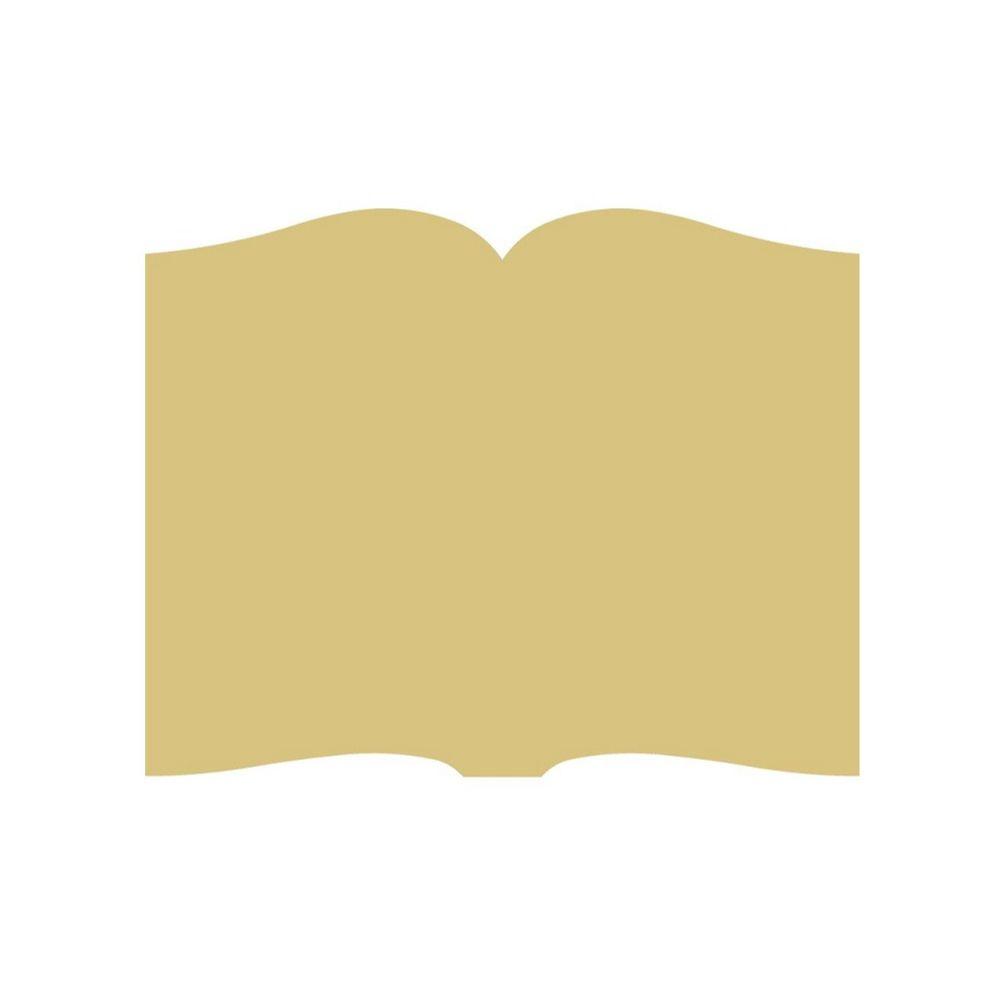 Basic Shape Open Book MDF Cutout Silhouette - Unfinished For DIY ...