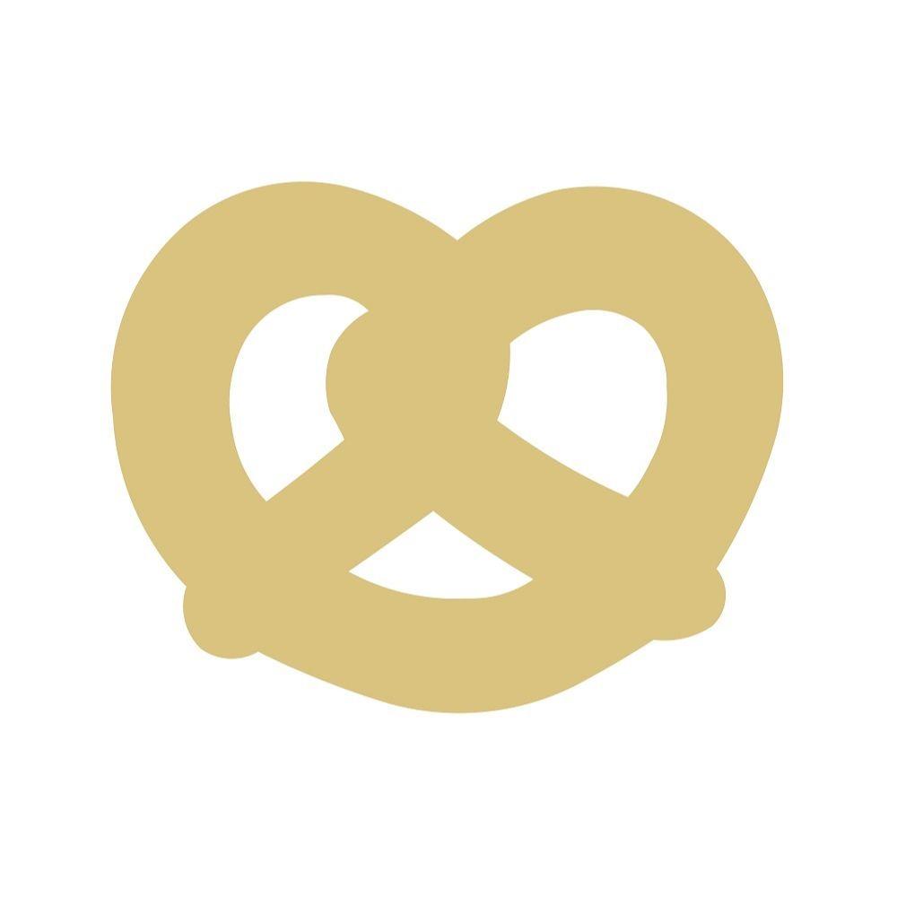 Basic Shape Pretzel MDF Cutout Knot Silhouette - Unfinished For DIY ...