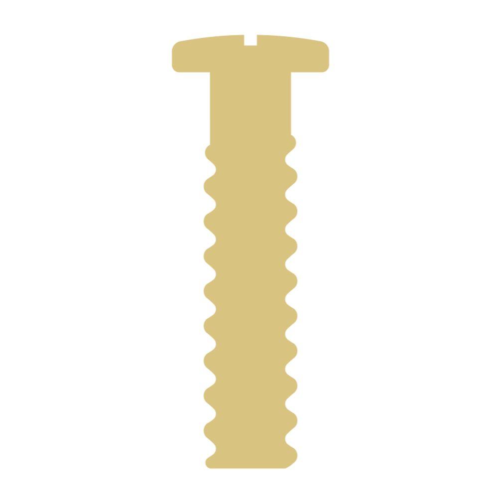 Basic Shape Screw MDF Cutout Silhouette - Unfinished For DIY – Diverse ...