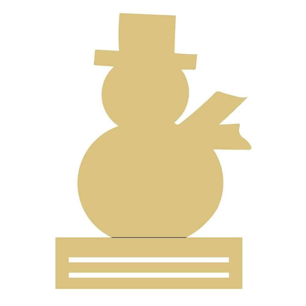 Snowman Form MDF Cutout Winter Decor - Unfinished For DIY – Diverse ...
