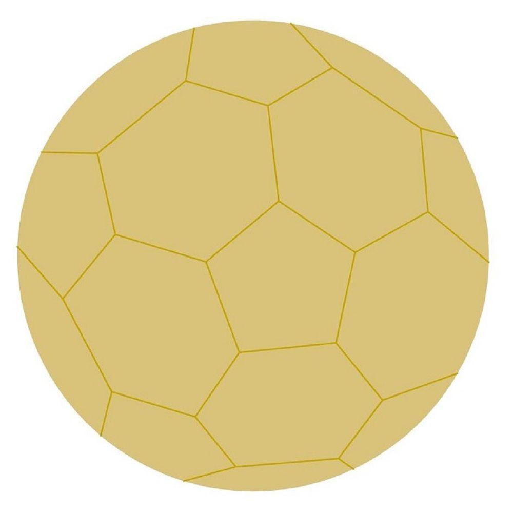 Basic Shape Round MDF Cutout Soccer Ball Pattern - Unfinished For DIY ...