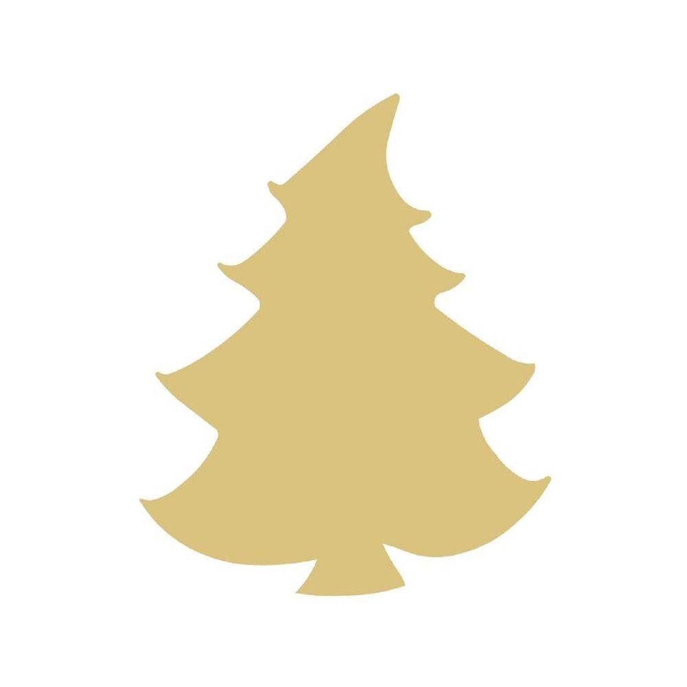 Basic Shape Tree MDF Cutout Silhouette Style 14 - Unfinished For DIY ...