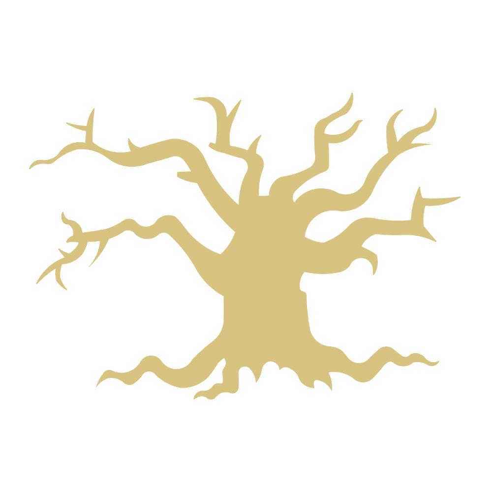 Basic Shape Tree MDF Cutout Silhouette Style 6 - Unfinished For DIY ...