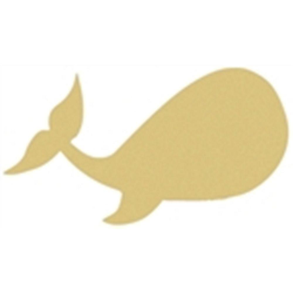 Basic Shape Whale MDF Cutout Whale Silhouette Style 2 - Unfinished For ...