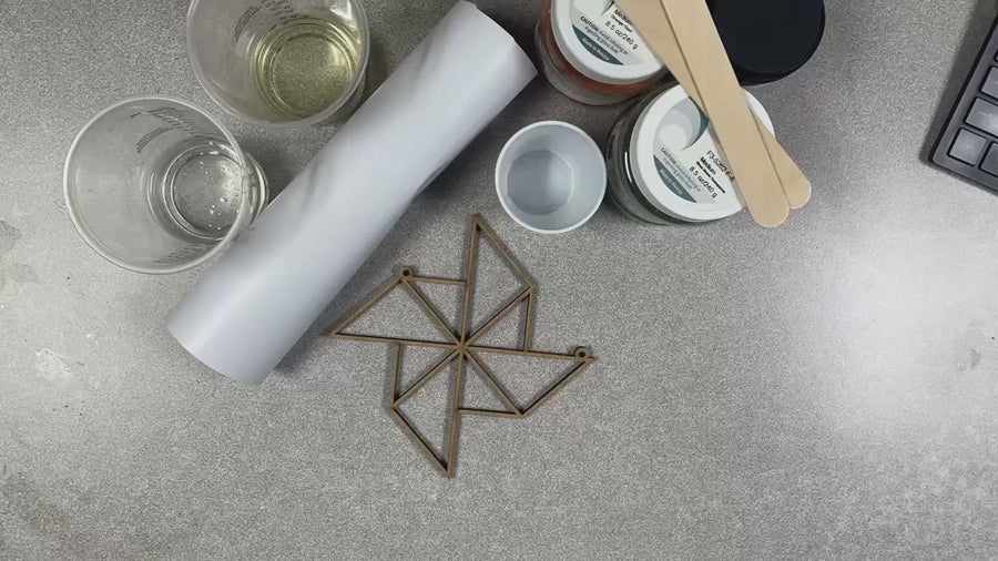 Faux Stained Glass Laser Cut Sand Dollar MDF Cutout Starburst Pattern ...