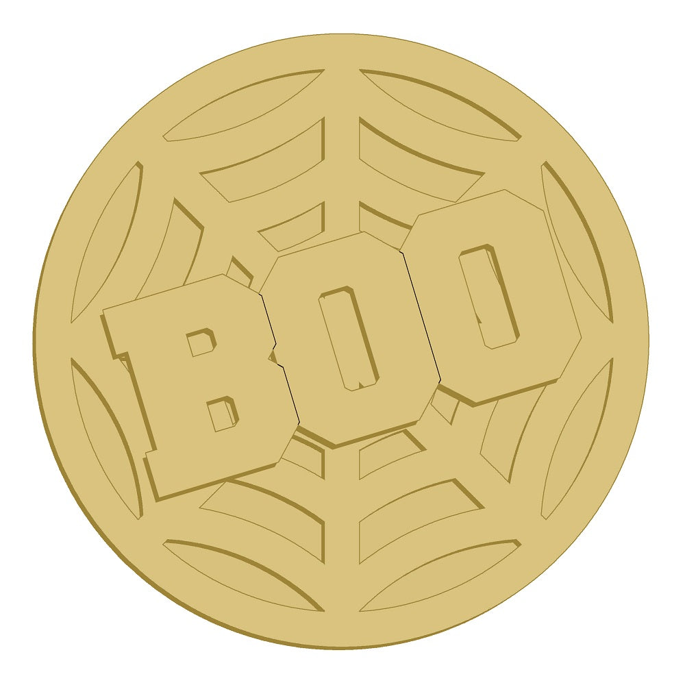 3D-CIRCLE-BOO UNFINISHED WOOD CUTOUT STYLE 1-A1 – Diverse Woodworking