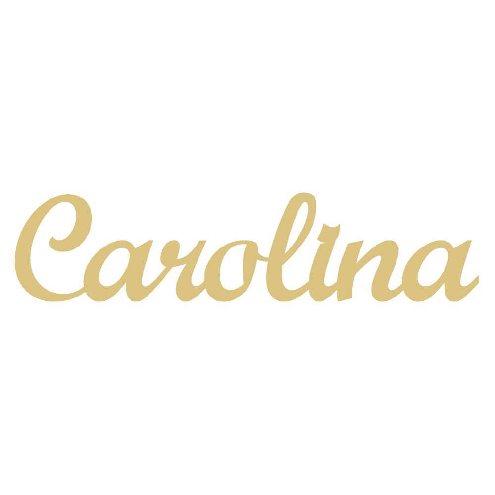 LASER CUT WORD-CAROLINA UNFINISHED WOOD CUTOUT STYLE 1 – Diverse ...
